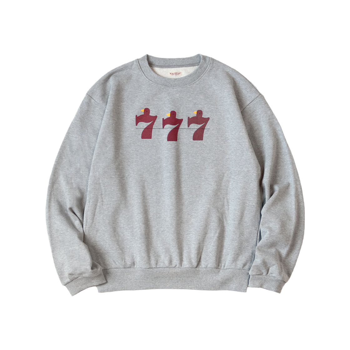 캐피탈 30 플리스 크루 스웨트셔츠 그레이 | Kapital | KREAM