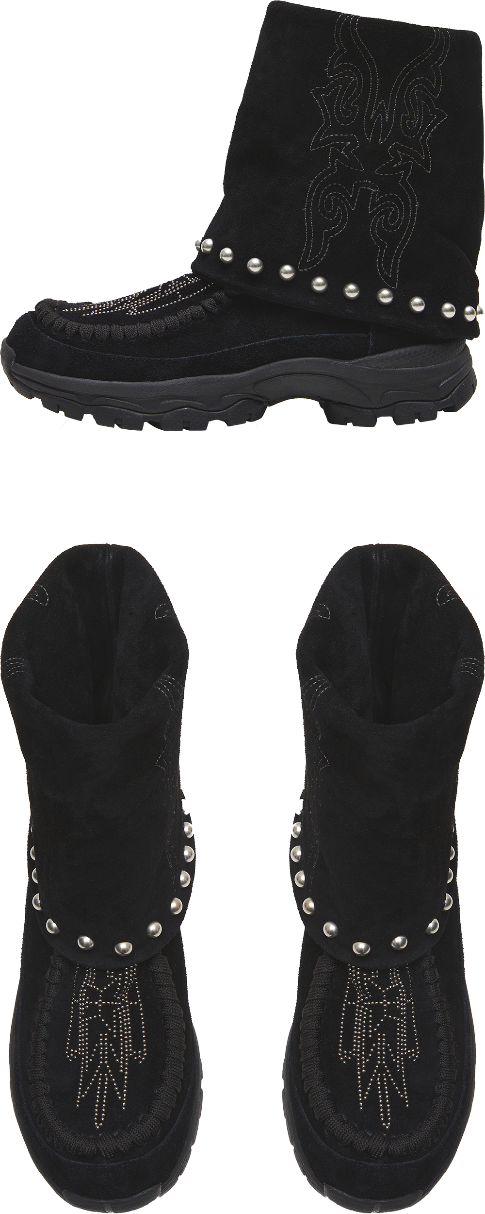 웨스켄 웨스턴 심볼 스터디드 부츠 블랙 | Wesken | KREAM