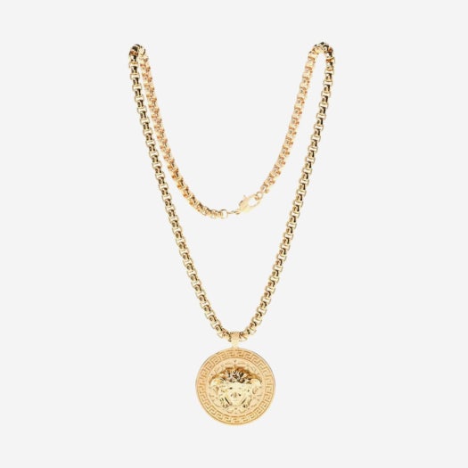 베르사체 에나멜 메두사 네클리스 블랙 골드 Versace Kream