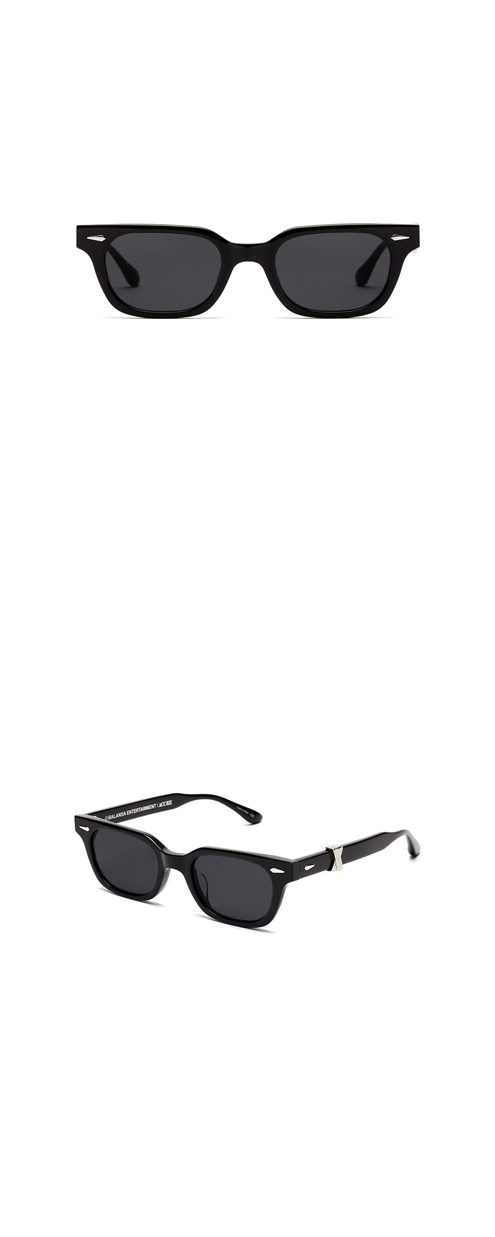 어크루 x 발란사 뉴스 선글라스 블랙 | Accrue | KREAM