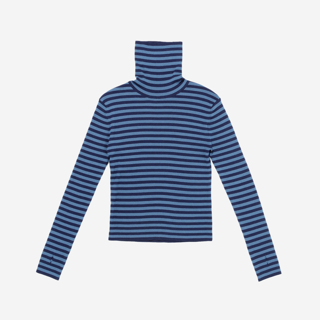 복복 우먼 스트라이프 터틀넥 네이비 | BOCBOK | KREAM