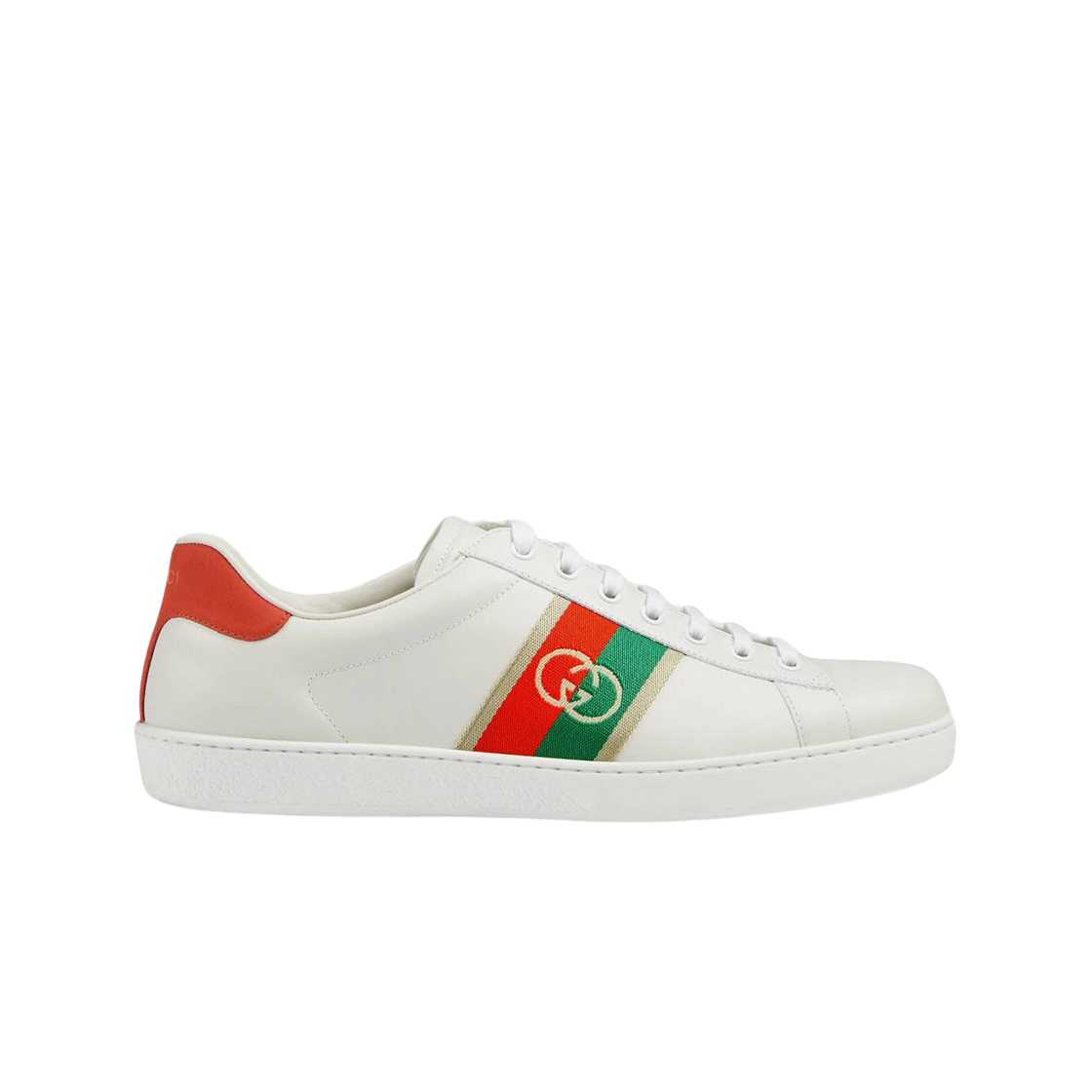 (W) 구찌 에이스 인터로킹 G 스니커즈 화이트 레드 | Gucci | KREAM