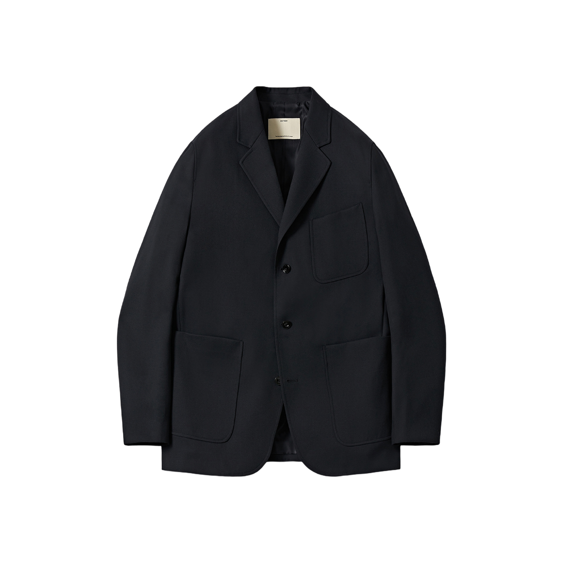 포터리 파인 울 스포츠 자켓 수페리어 울 100s 워셔블 개버딘 클로스 다크 네이비 | Pottery | KREAM