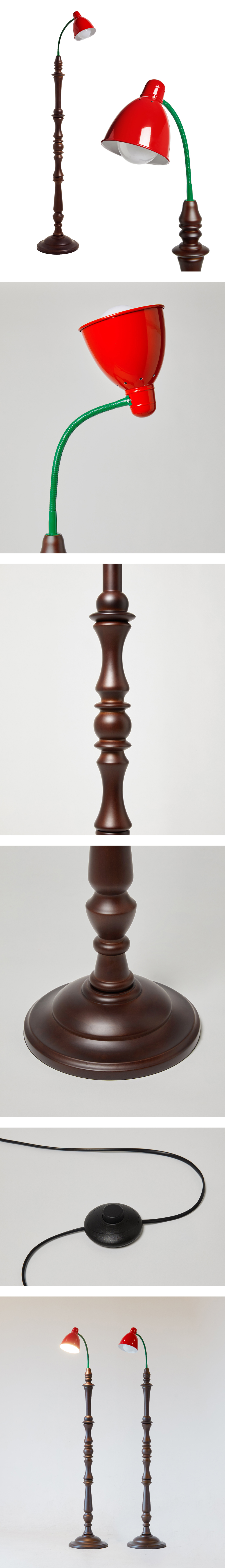 세이투셰 믹스드 플로어 램프 레드 | Say Touche | KREAM