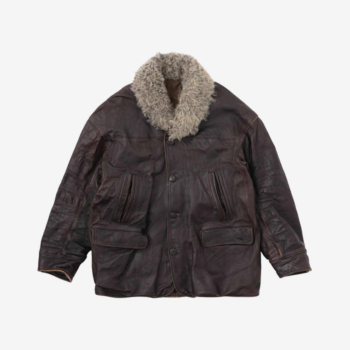 비즈빔 반스토머 코트 IT Veg.H 다크 브라운 - 24SS | Visvim | KREAM