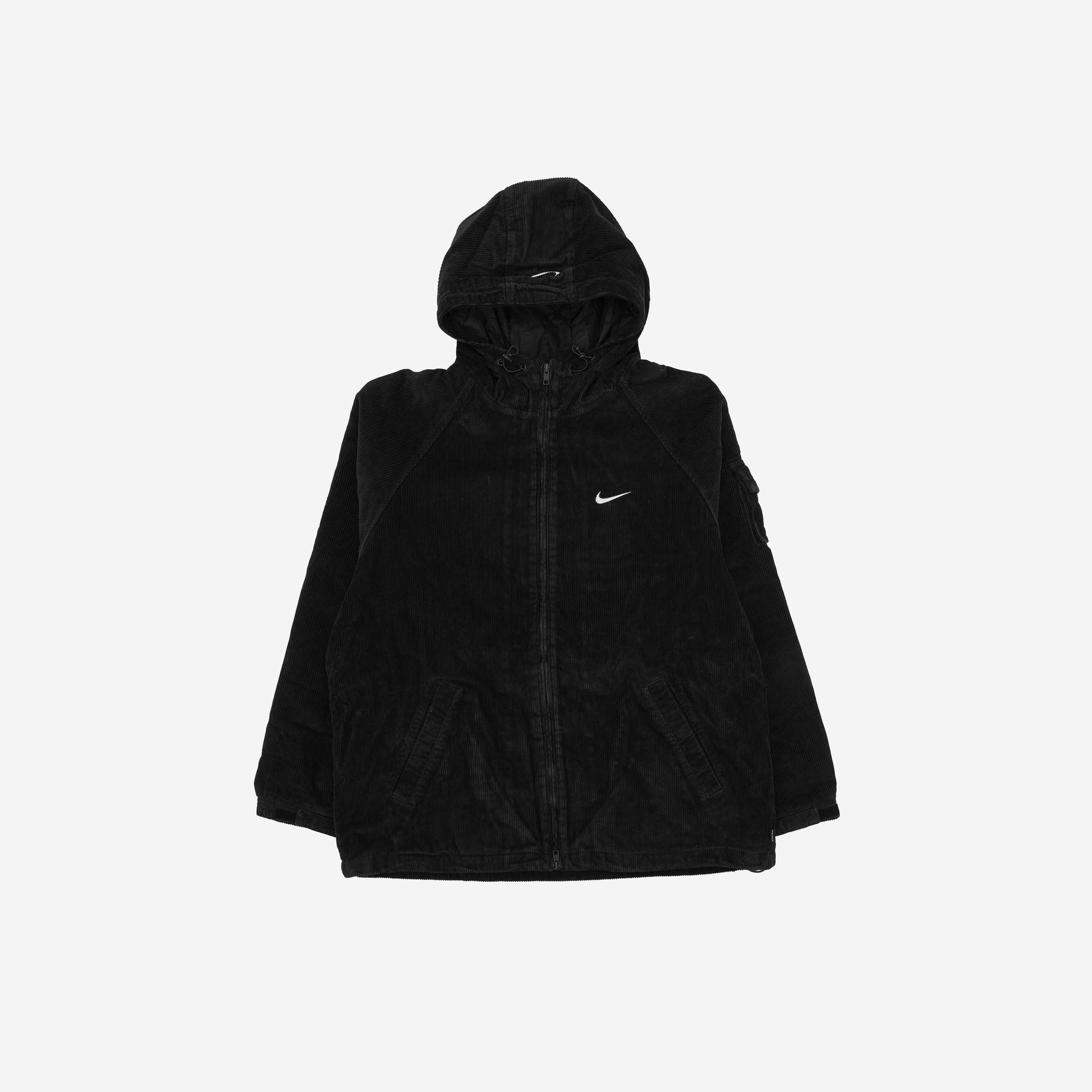 슈프림 x 나이키 아크 코듀로이 후드 자켓 블랙 - 22SS | KREAM