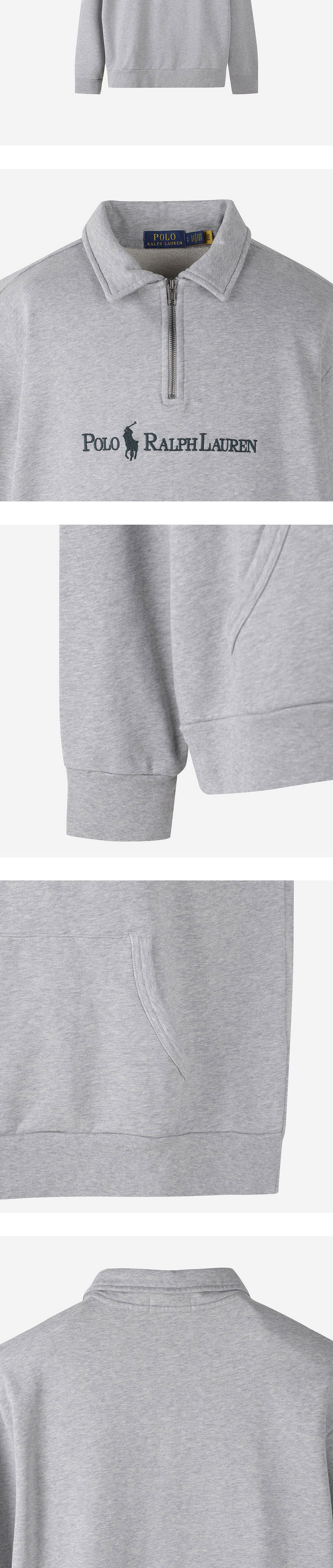 폴로 랄프 로렌 포 크림 하프 집업 스웨트셔츠 그레이 | Polo Ralph Lauren | KREAM
