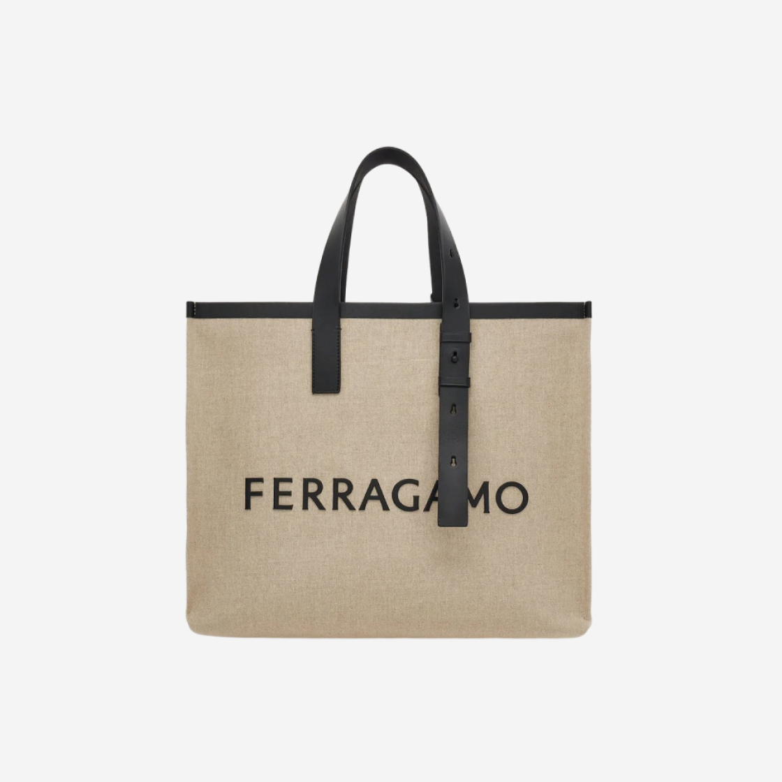 페라가모 시그니쳐 토트백 내츄럴 블랙 | Ferragamo | KREAM