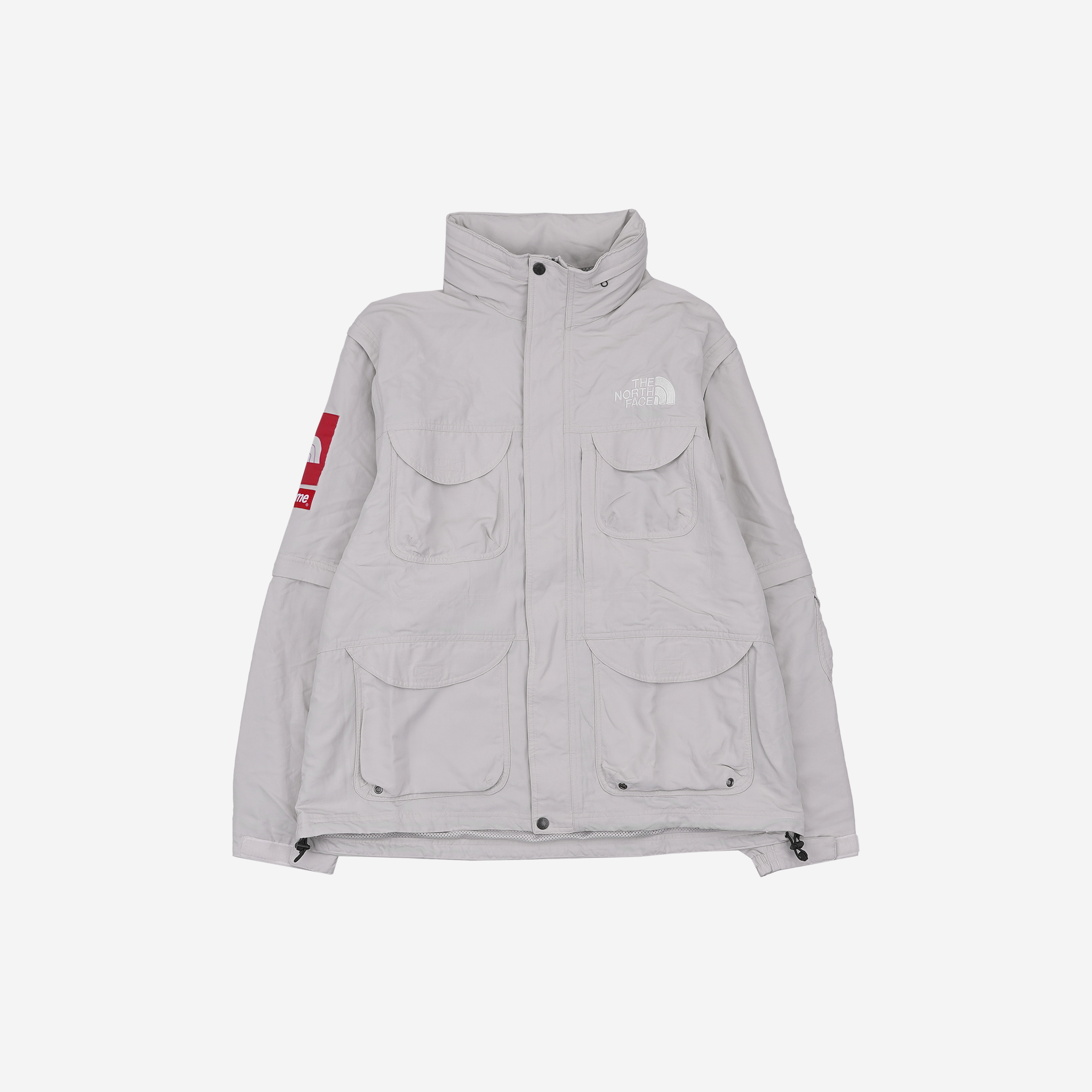 슈프림 x 노스페이스 트레킹 컨버터블 자켓 스톤 - 22SS | KREAM