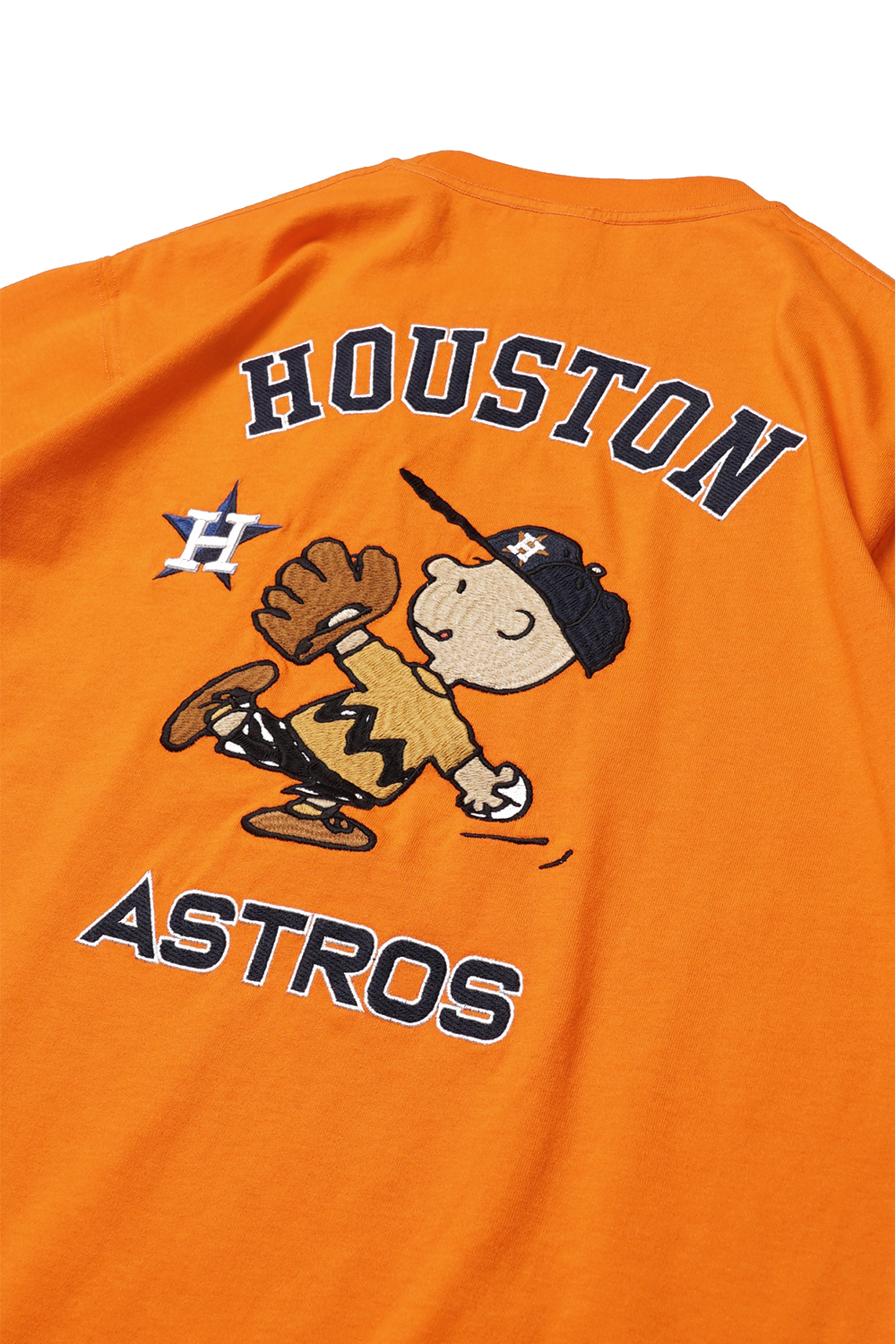 휴스턴 재팬 피넛츠 x 엠엘비 EMB 티 찰리 브라운 오렌지 22106OR | Houston Japan | KREAM