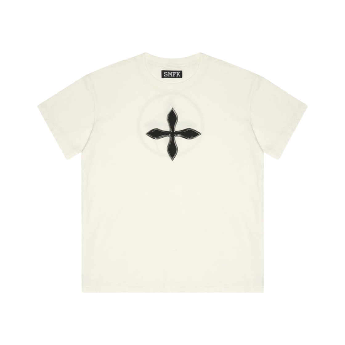 (W) 에스엠에프케이 컴퍼스 크로스 빈티지 오버사이즈 티셔츠 화이트 | SMFK | KREAM