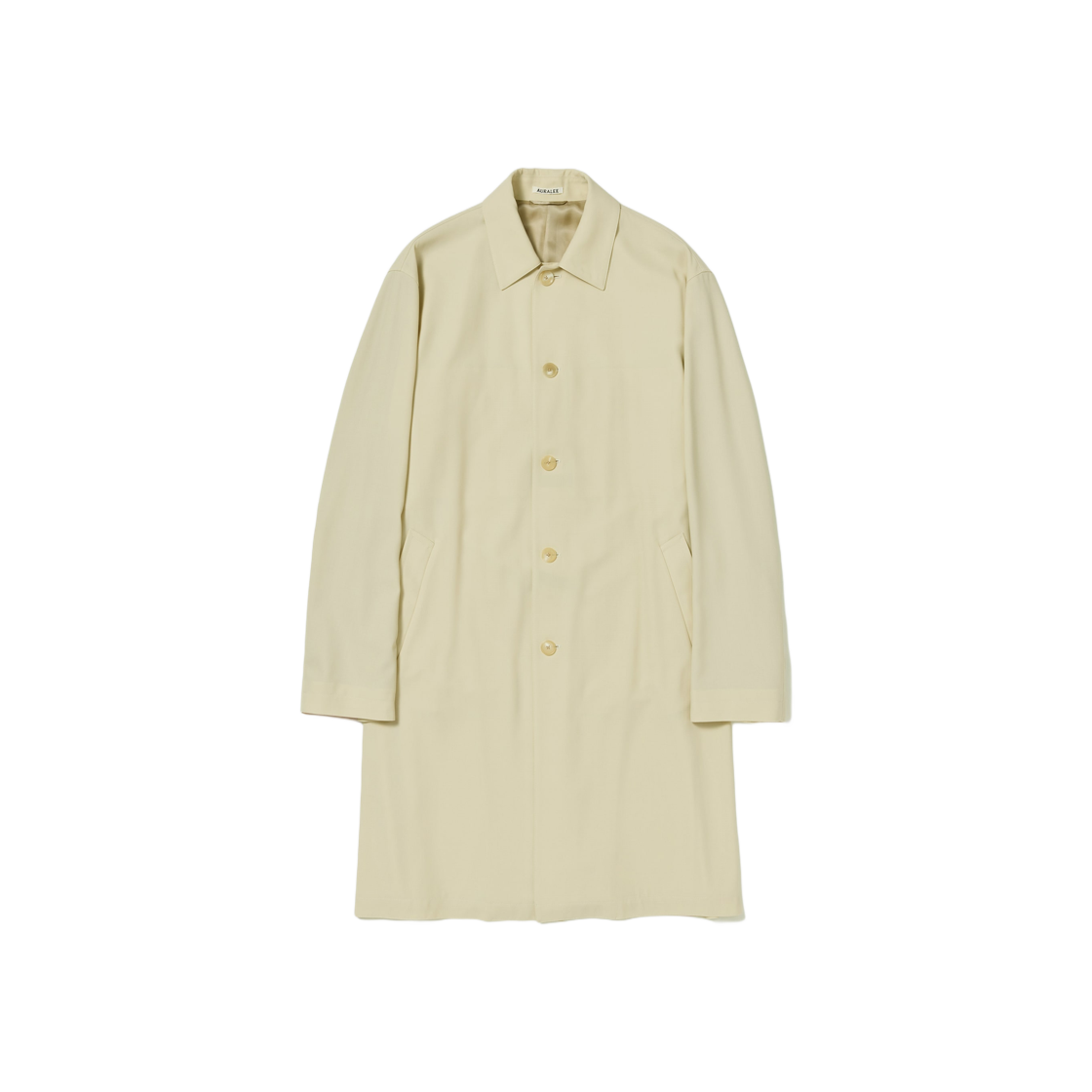 오라리 하드 트위스트 울 트윌 수티엥 칼라 코트 아이보리 - 24AW | Auralee | KREAM