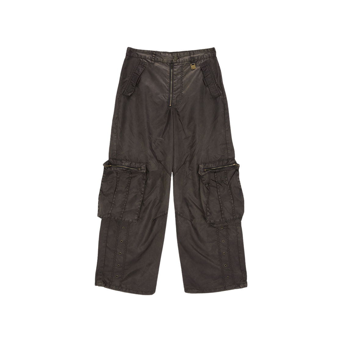 (W) 마뗑킴 나일론 카고 워크 팬츠 브라운 | Matin Kim | KREAM