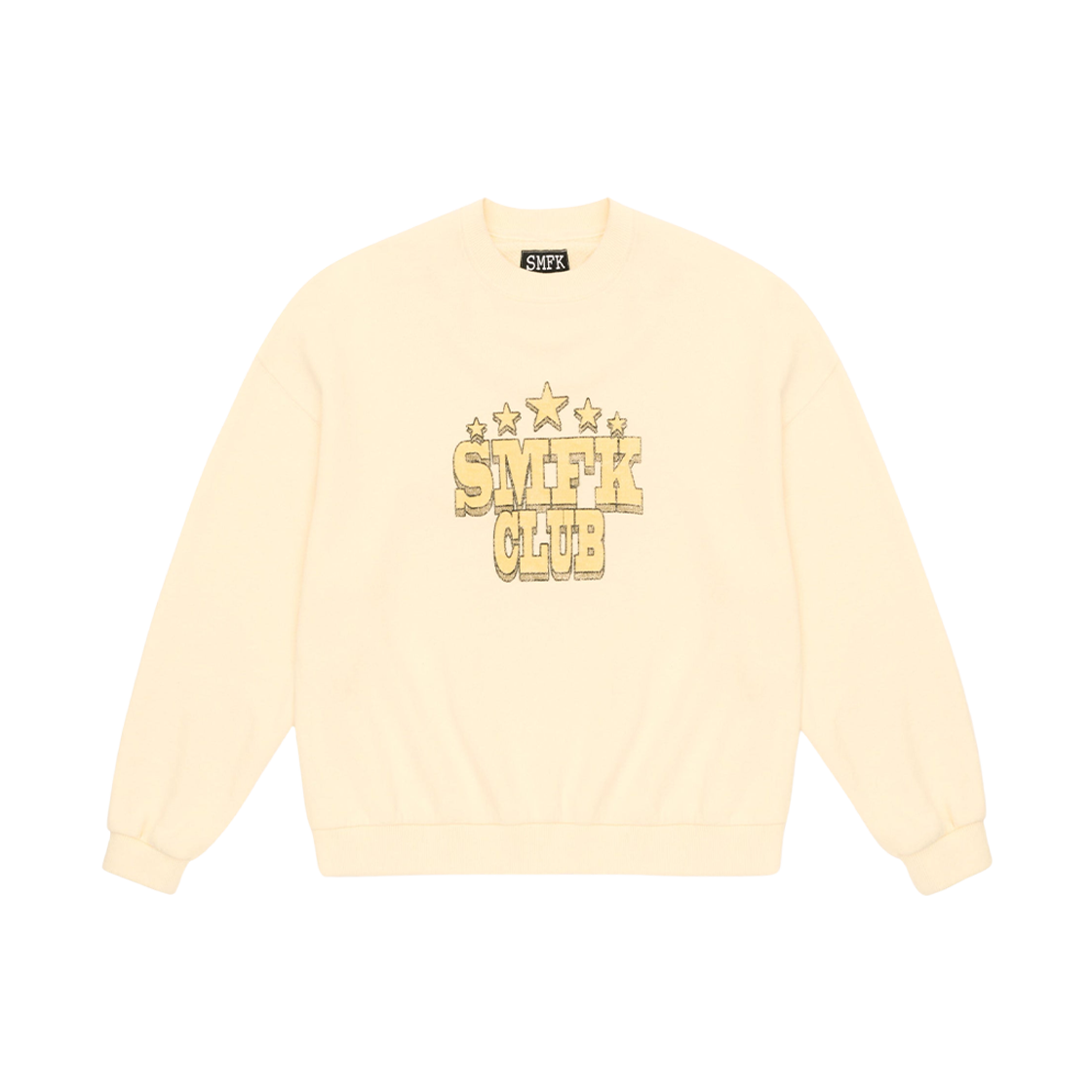 (W) 에스엠에프케이 컴퍼스 컬리지 빈티지 오버사이즈 후드 크림 | SMFK | KREAM