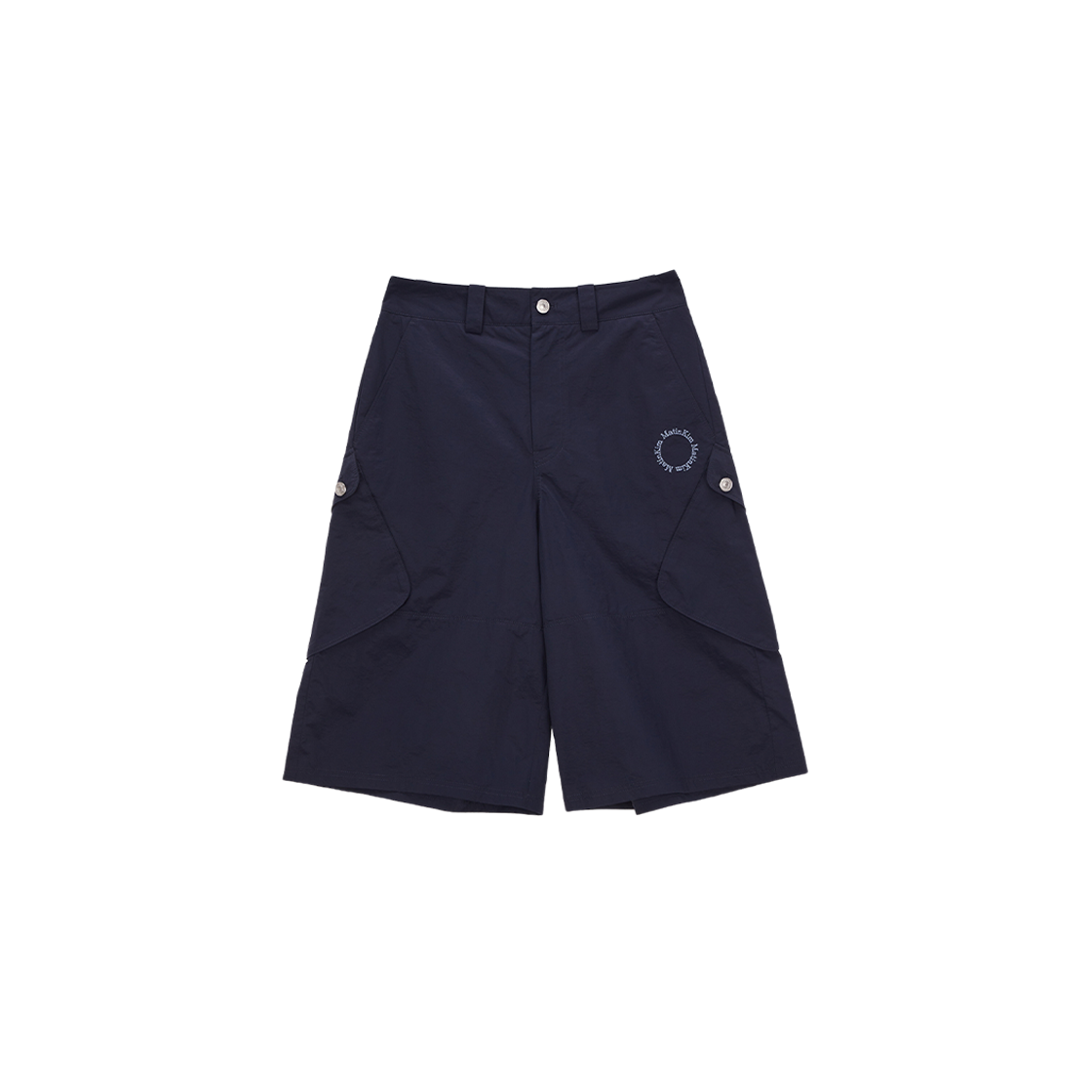 (W) 마뗑킴 카고 버뮤다 팬츠 네이비 | Matin Kim | KREAM