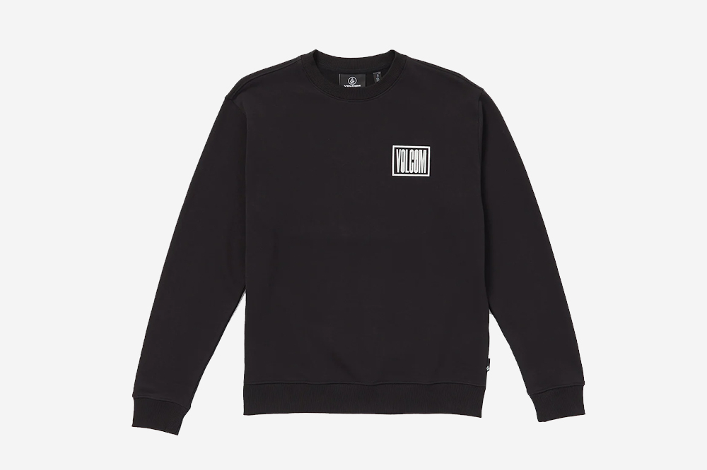 볼컴 와타나이트 크루 넥 스웨트셔츠 블랙 | VOLCOM | KREAM