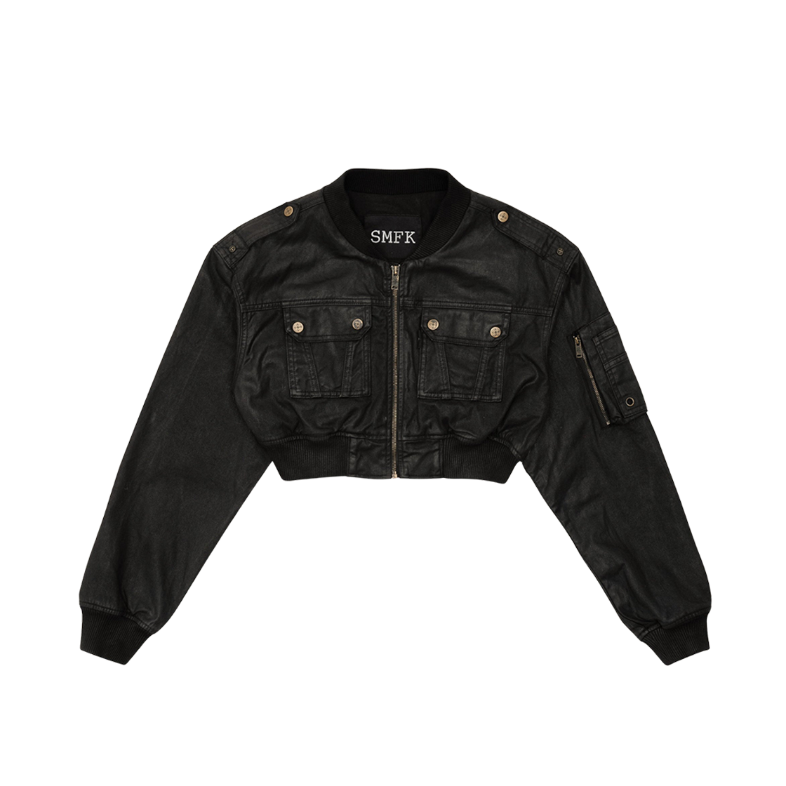 (W) 에스엠에프케이 엔션트 미스 팬서 파일럿 자켓 블랙 | SMFK | KREAM