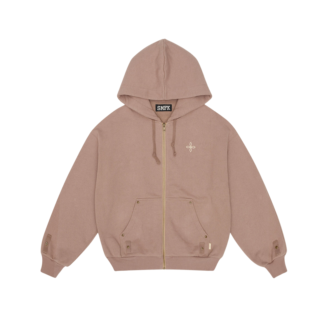 (W) 에스엠에프케이 컴패스 클래식 크로스 후드 자켓 누드 | SMFK | KREAM