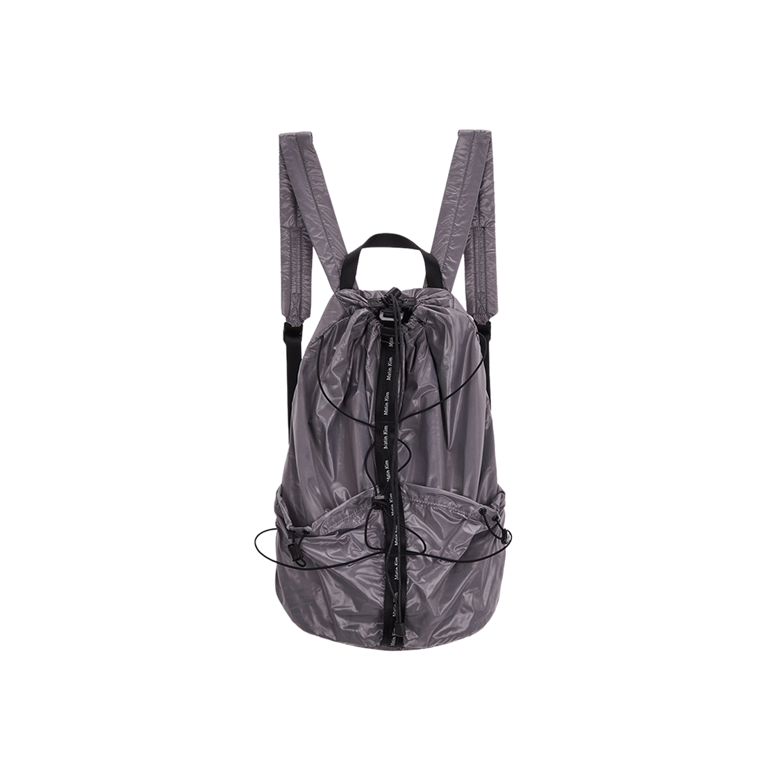 마뗑킴 새턴 스트링 백팩 그레이 | Matin Kim | KREAM