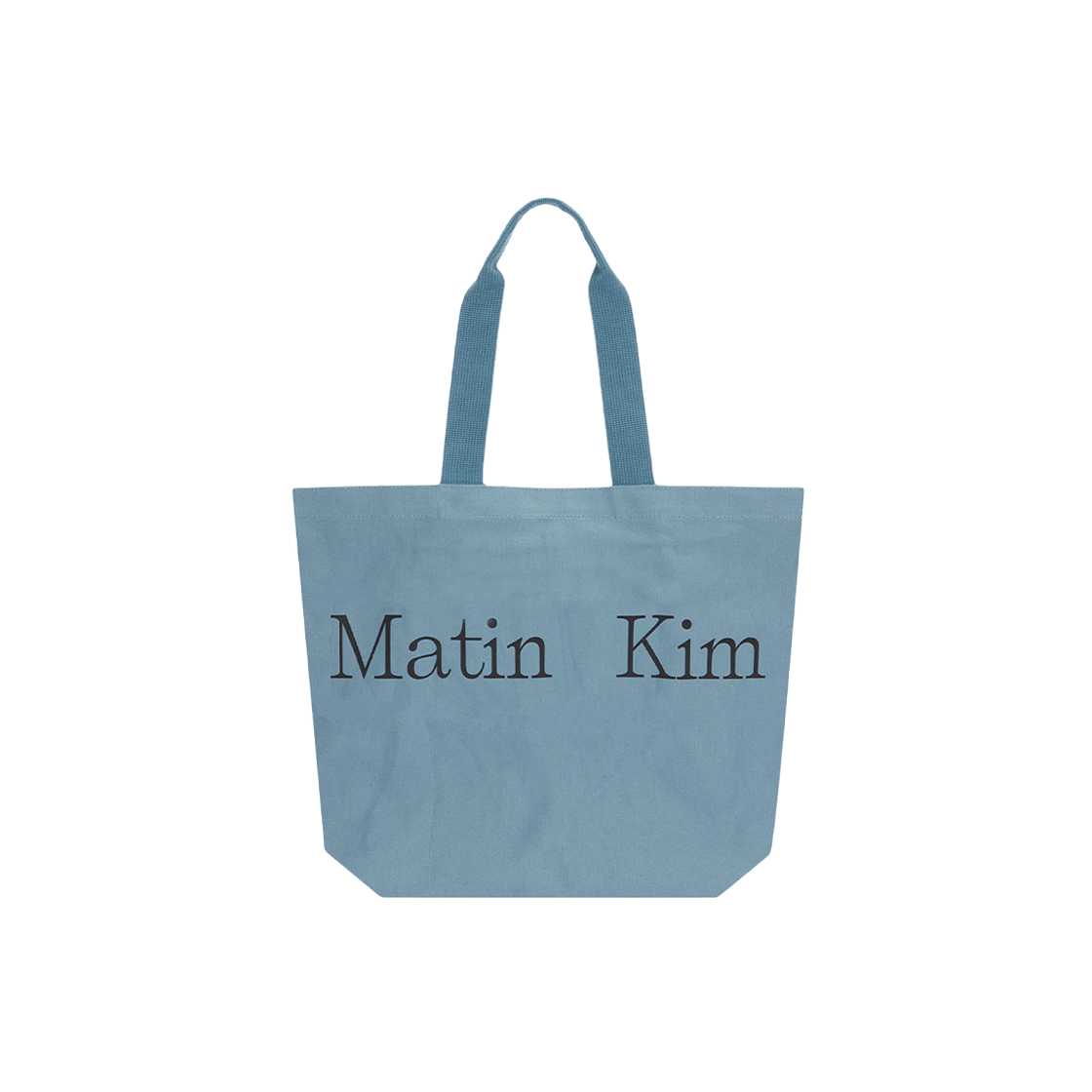 마뗑킴 마뗑 로고 에코백 블루 | Matin Kim | KREAM