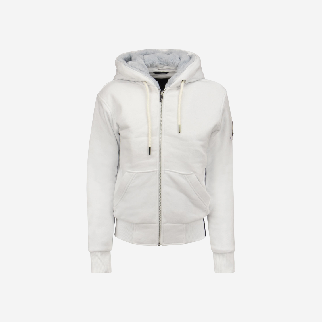 (W) 무스너클 클래식 버니 2 화이트 라이닝 후드 집업 화이트 - 21FW | Moose Knuckles | KREAM