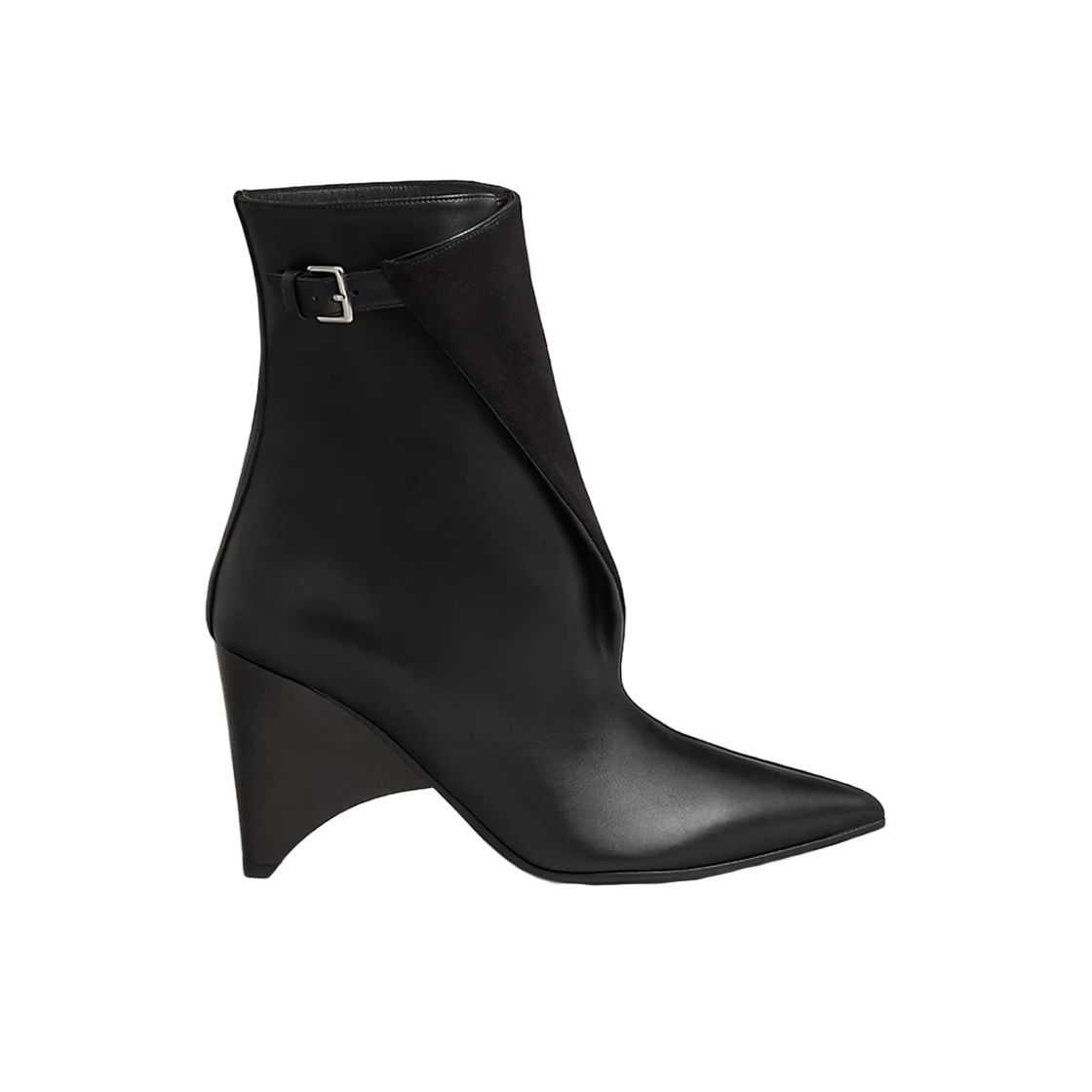 (W) 에르메스 하네 셰브르 & 벨로이스 보우 수플 숏 부츠 블랙 | Hermes | KREAM