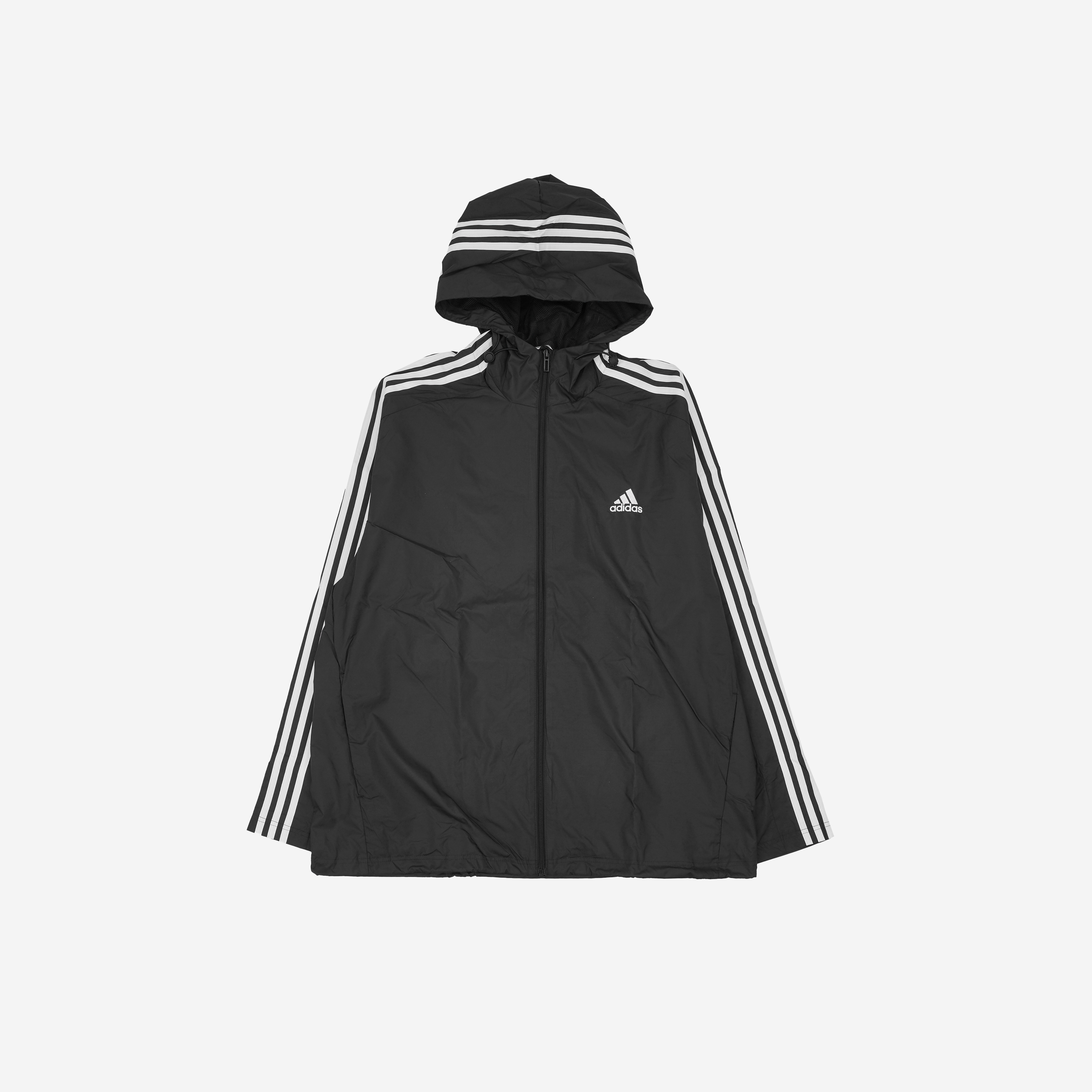 아디다스 에센셜 3S 우븐 윈드브레이커 자켓 블랙 - KR 사이즈 | KREAM