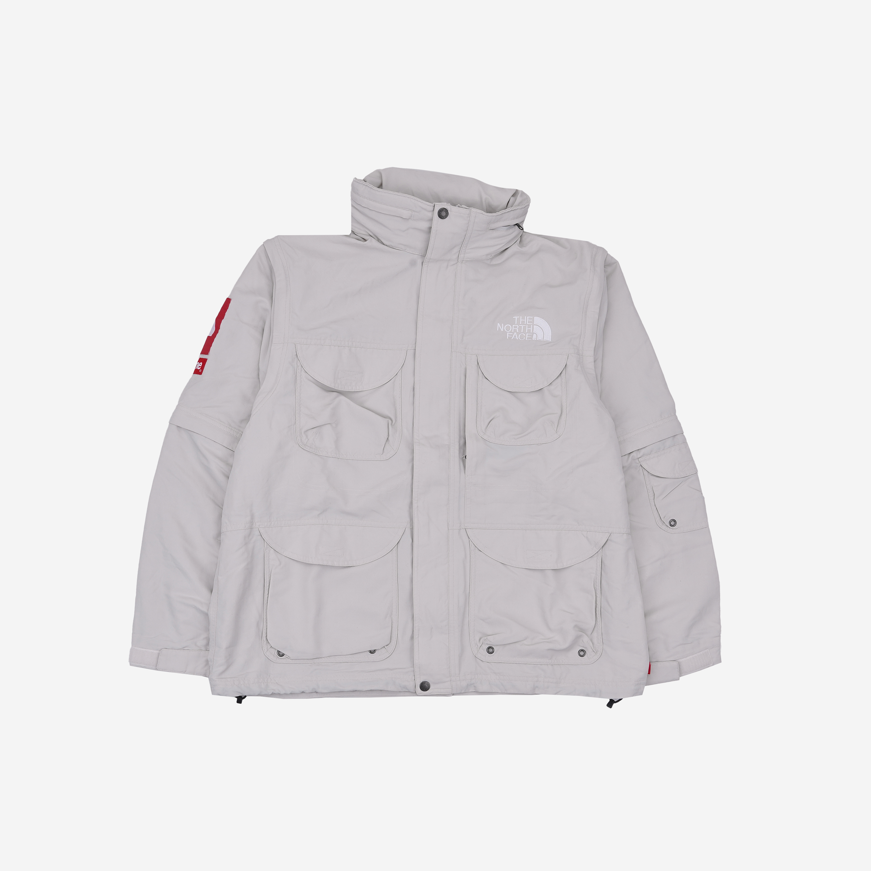 슈프림 x 노스페이스 트레킹 컨버터블 자켓 스톤 - 22SS | KREAM