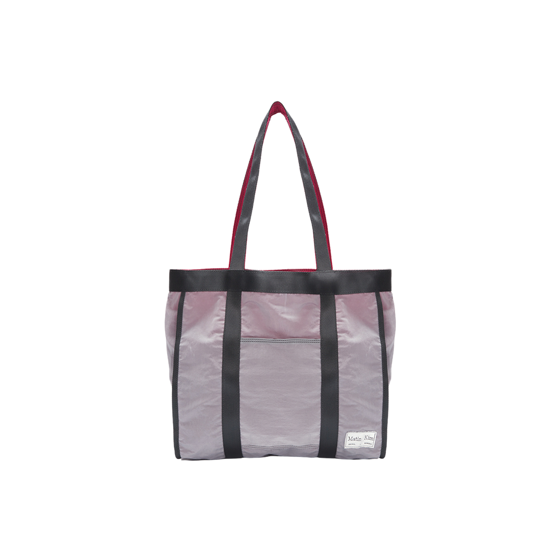 마뗑킴 리버시블 스퀘어 토트백 그레이 | Matin Kim | KREAM