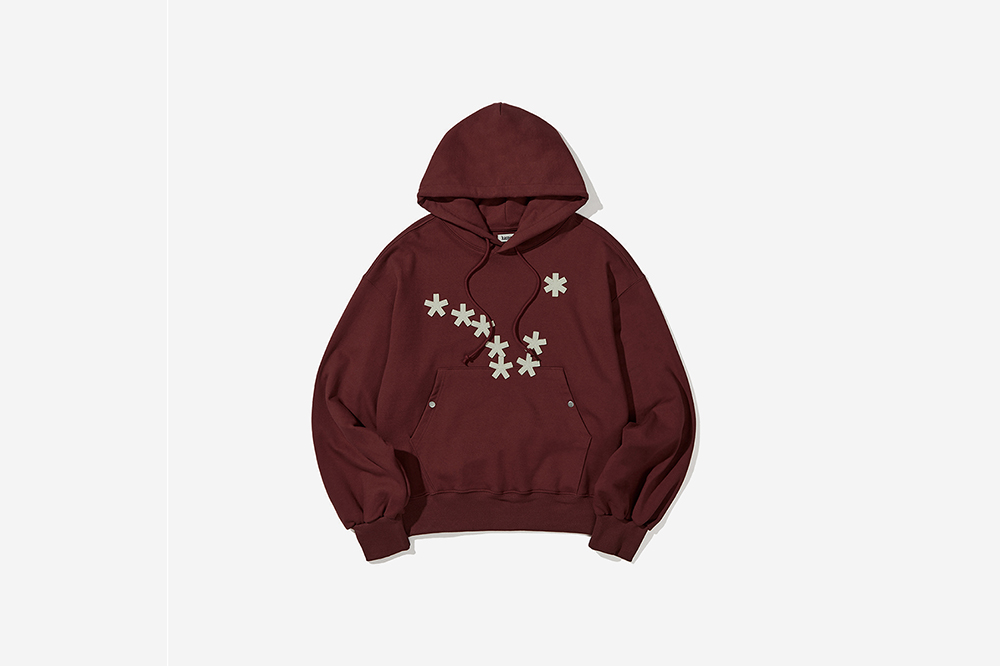 카락터 디퍼 로고 후드 딥 레드 | Karactor | KREAM