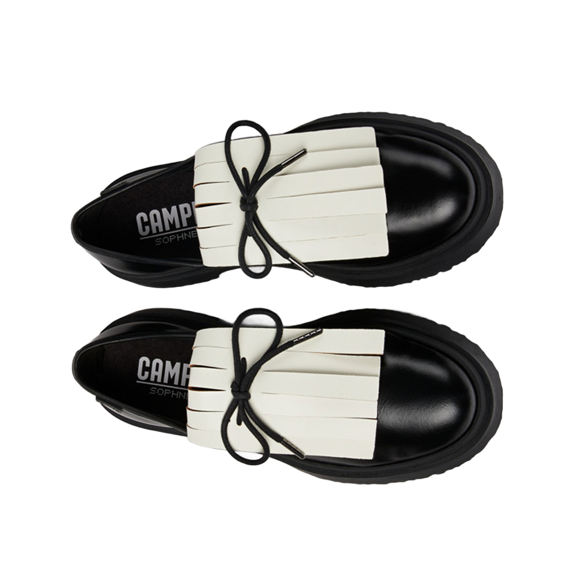 캠퍼 x 소프넷 월든 레더 레이스업 슈즈 블랙 | Camper | KREAM