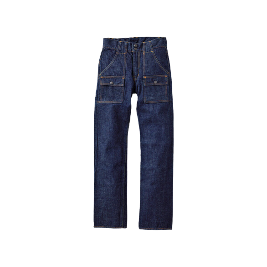 풀카운트 1246W 부쉬 팬츠 원 워시 인디고 블루 | Fullcount | KREAM