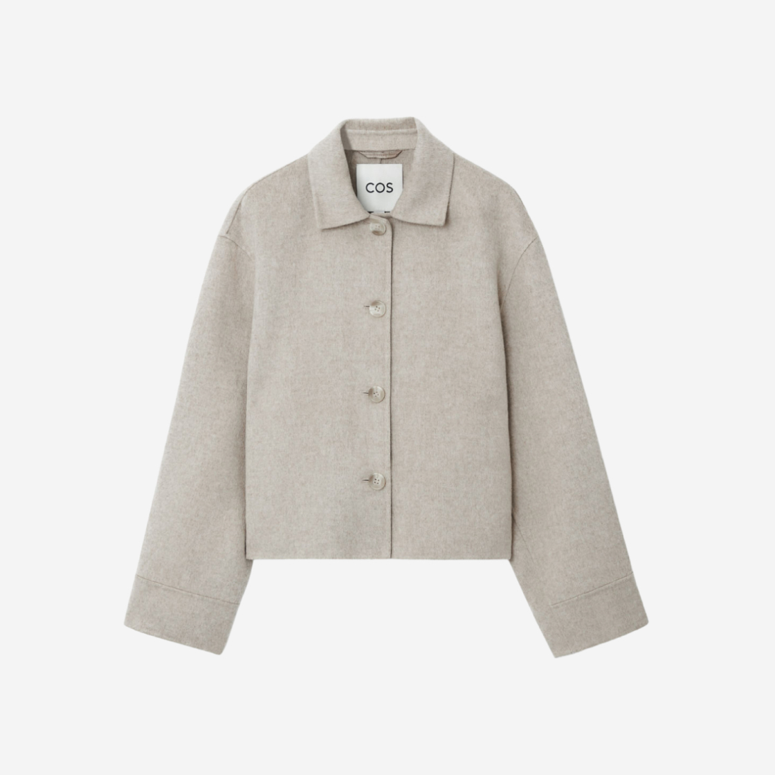 (W) 코스 박시 핏 더블 페이스 울 자켓 크림 | COS | KREAM