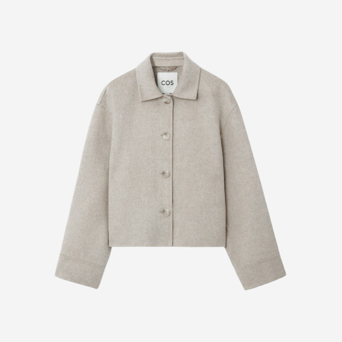 (W) 코스 박시 핏 더블 페이스 울 자켓 크림 | COS | KREAM