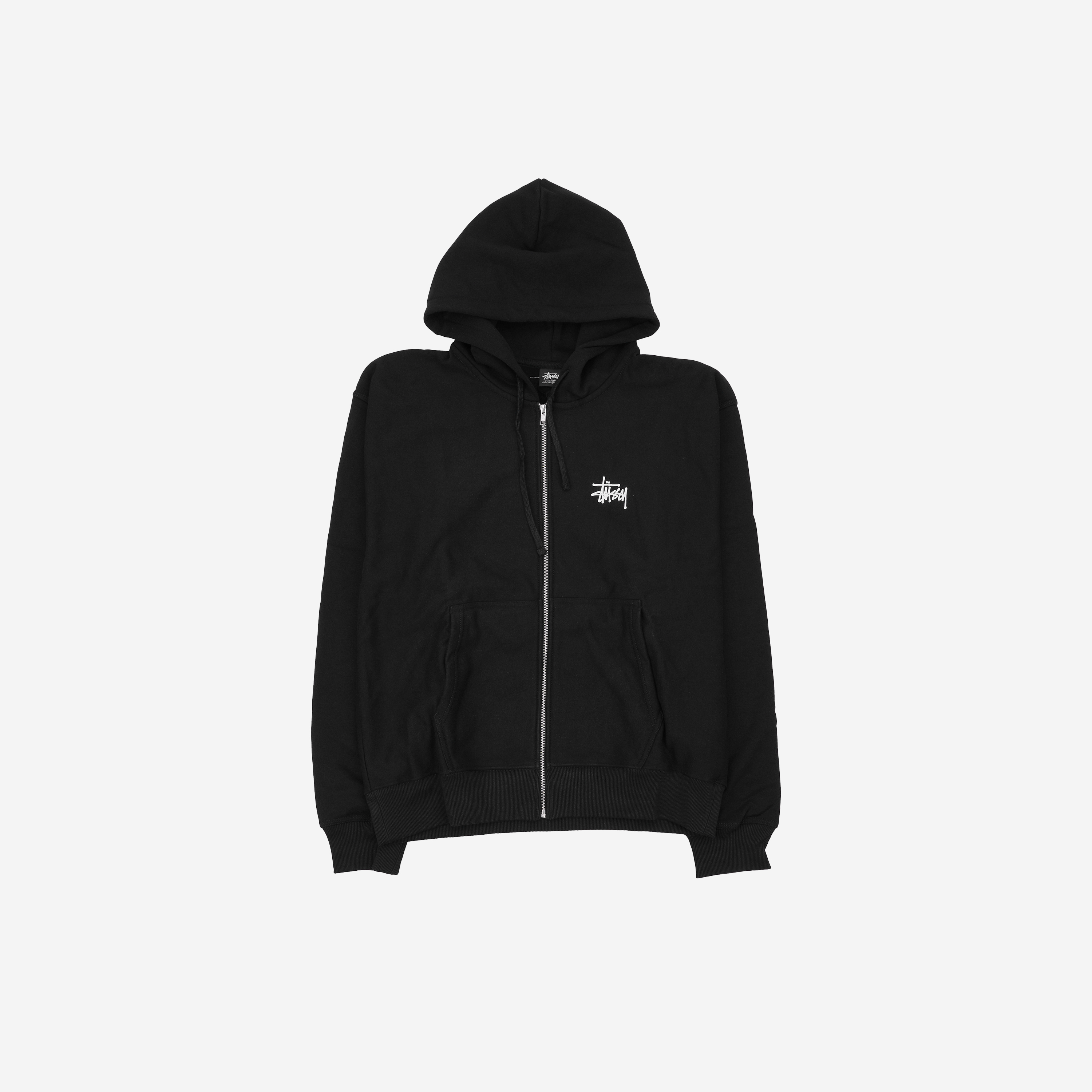 스투시 베이직 스투시 후드 집업 블랙 2023 | KREAM