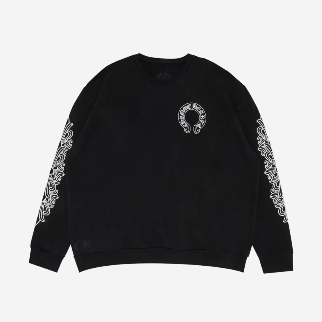 크롬하츠 홀스슈 로고 스웨트셔츠 블랙 | Chrome Hearts | KREAM