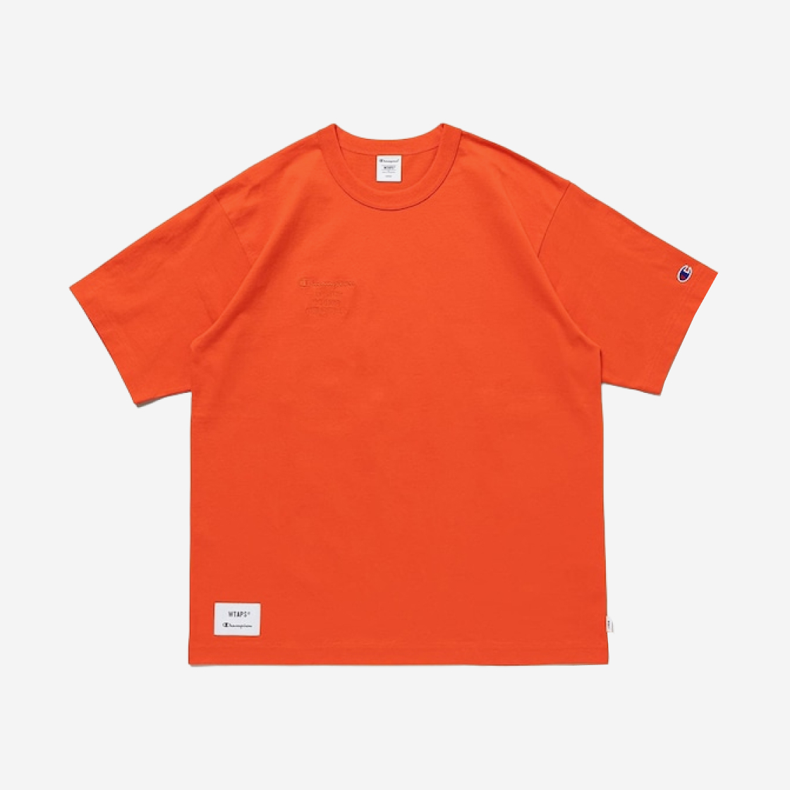 챔피온 x 더블탭스 아카데미 숏슬리브 티셔츠 코튼 오렌지 | Champion | KREAM