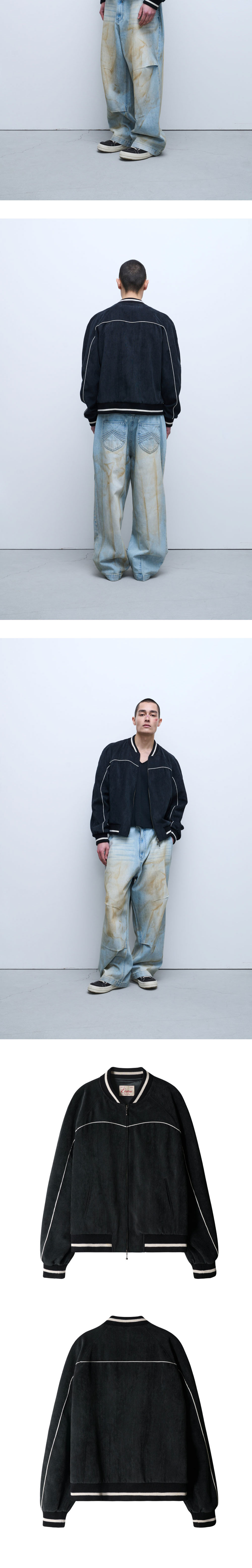 이티씨이 코듀로이 래글런 자켓 블랙 | ETCE | KREAM