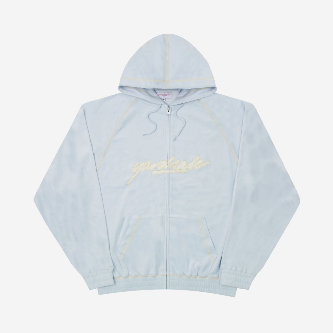 야드세일 벨루어 스티치 후드 블루 | YARDSALE | KREAM