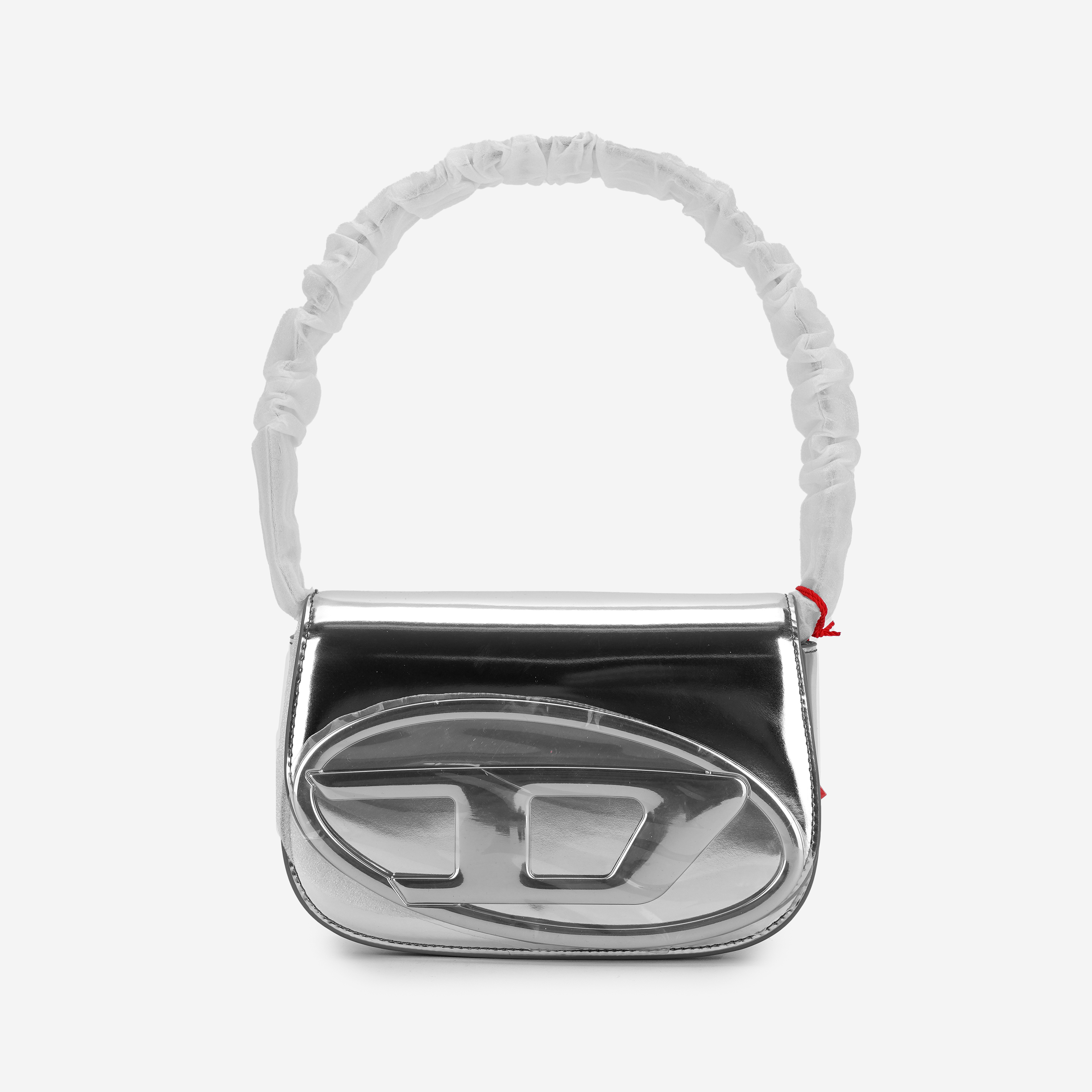 디젤 1DR 숄더백 인 미러드 레더 실버 | KREAM