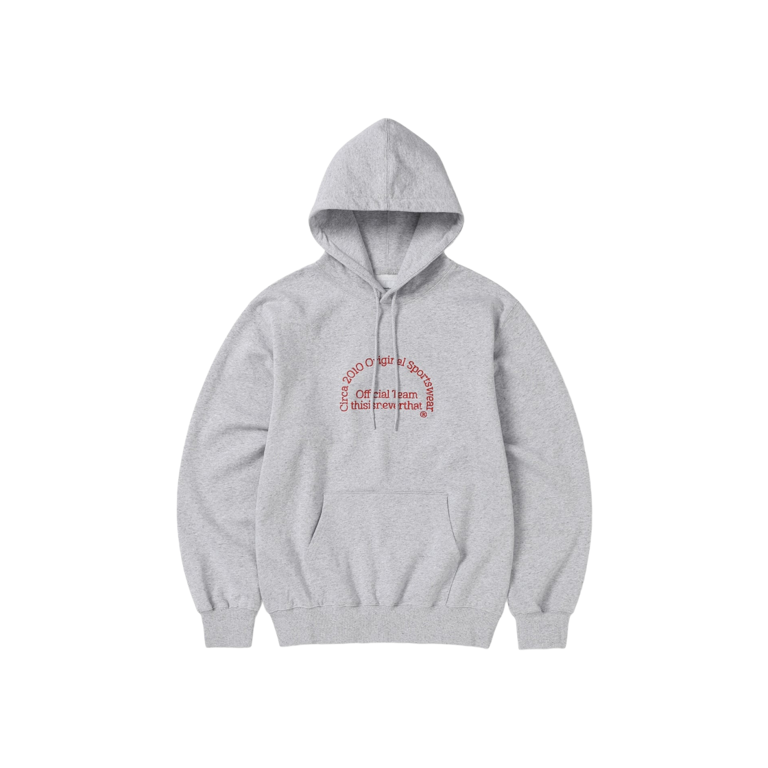 디스이즈네버댓 TNT 팀 후드 헤더 그레이 | Thisisneverthat | KREAM