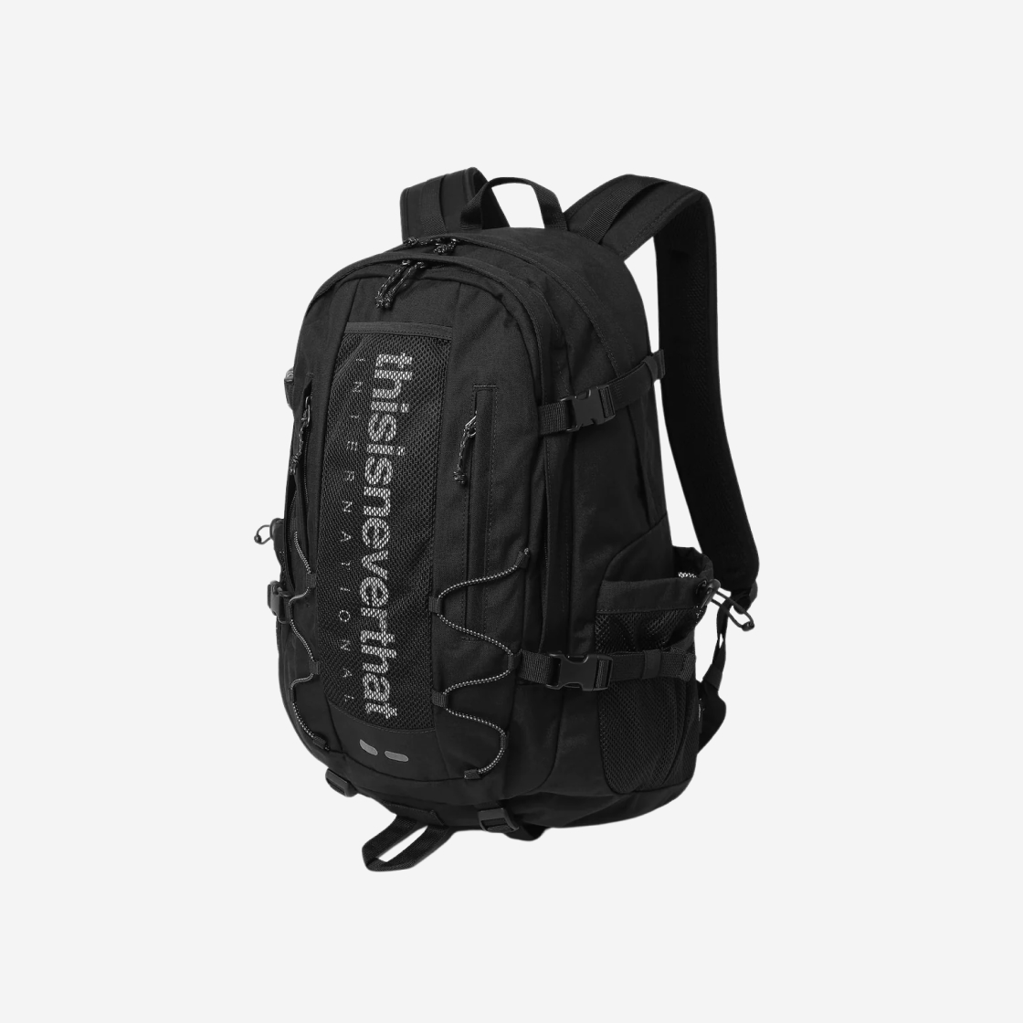 디스이즈네버댓 인터네셔널 로고 백팩 30 블랙 | Thisisneverthat | KREAM