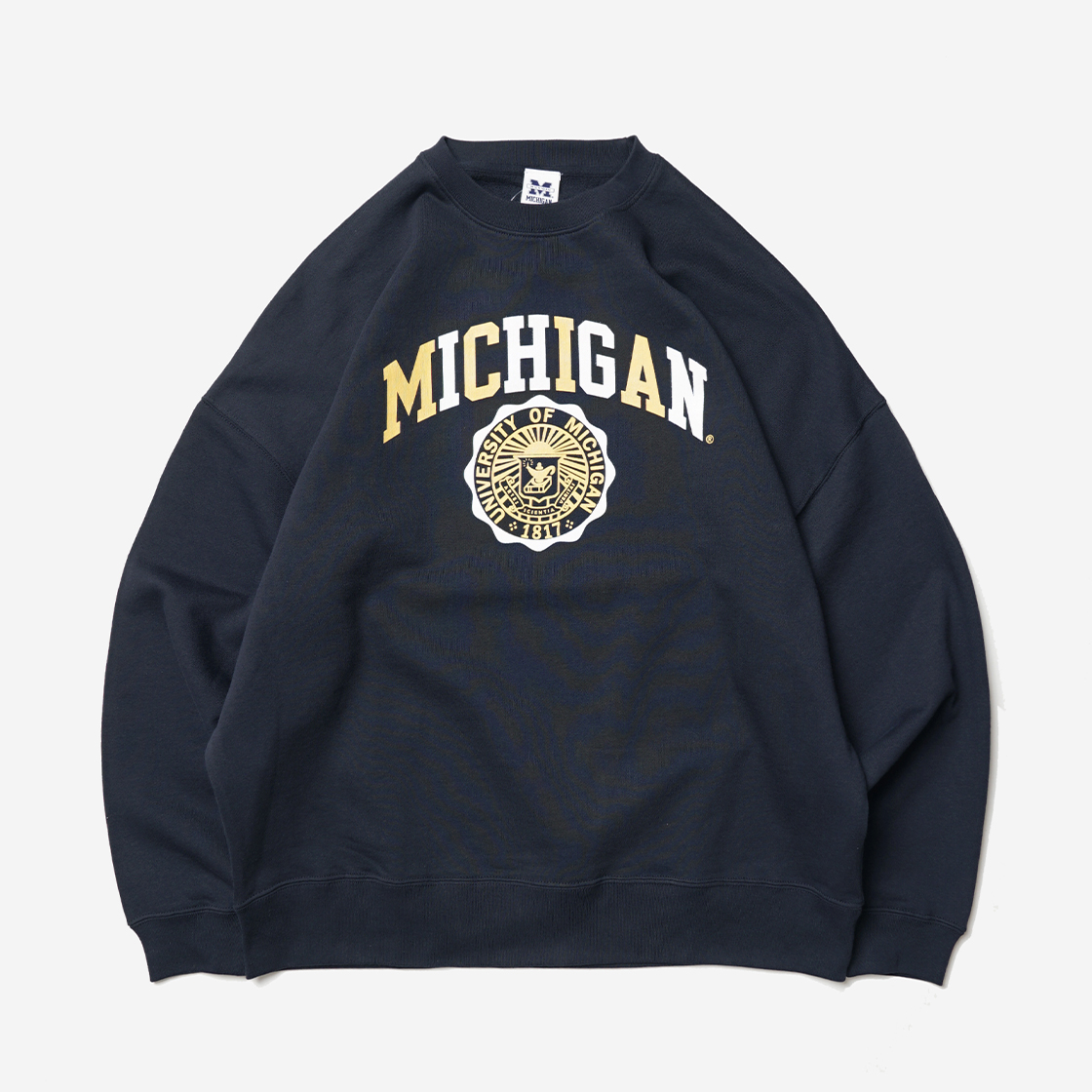 휴스턴 재팬 프린트 스웨트 셔츠 Michigan 네이비 (MCGN021) | Houston Japan | KREAM