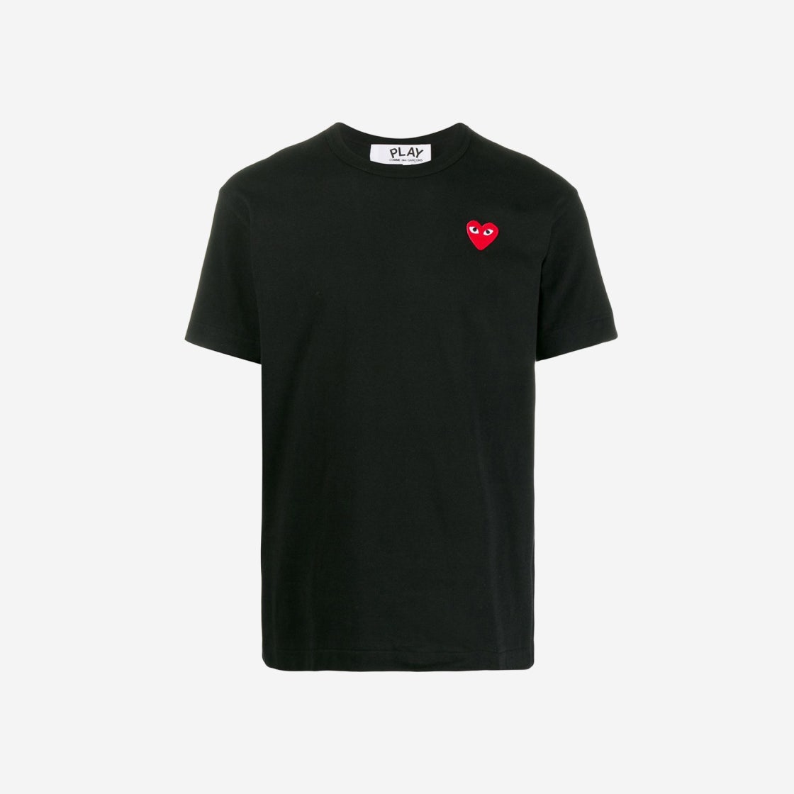 플레이 꼼데가르송 레드 하트 티셔츠 블랙 Play Comme Des Garcons Kream