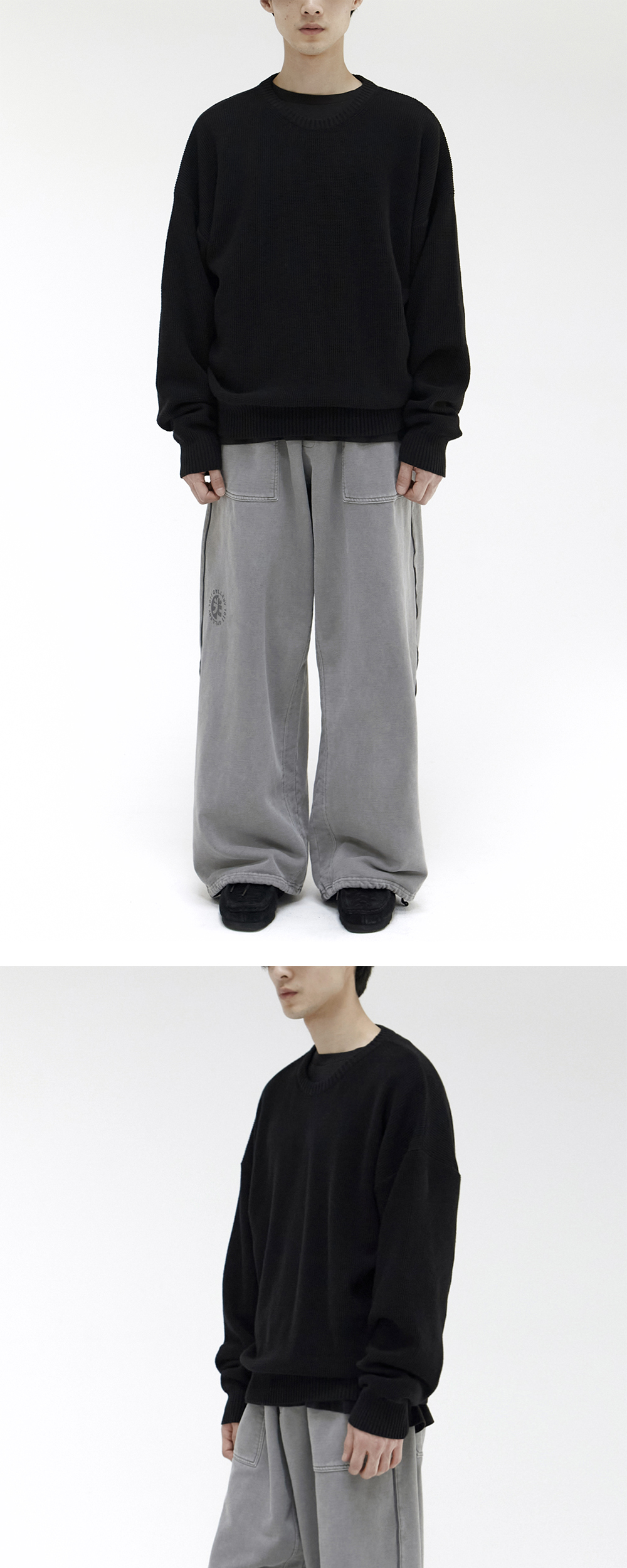 폴리테루 1011 퍼티그 스웨트팬츠 1.2v 더티 그레이 - 24SS | Polyteru | KREAM