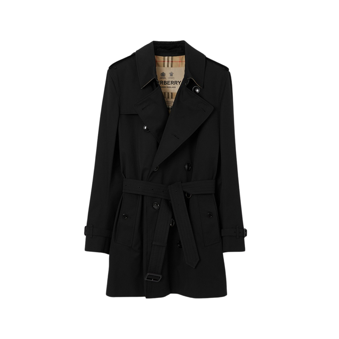 버버리 켄싱턴 헤리티지 트렌치 코트 블랙 | Burberry | KREAM