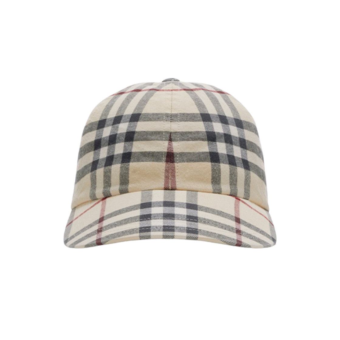 버버리 체크 코튼 베이스볼 캡 스톤 | Burberry | KREAM
