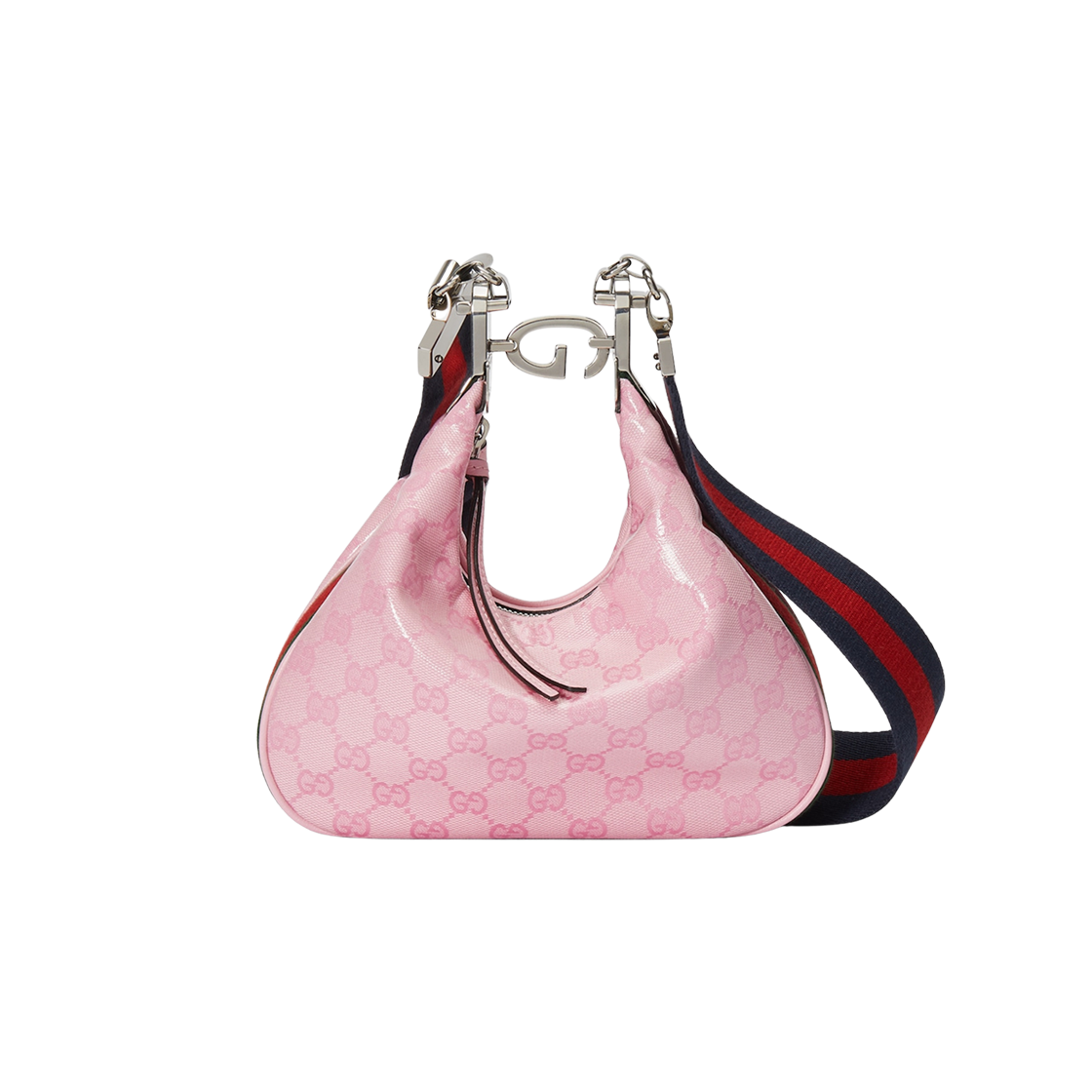 구찌 아타셰 스몰 숄더백 핑크 GG 크리스탈 캔버스 | Gucci | KREAM