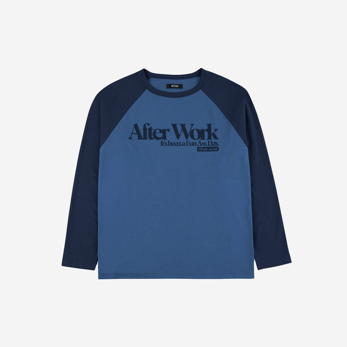 에프에이디 베이직 래글런 티 블루 | FAD | KREAM