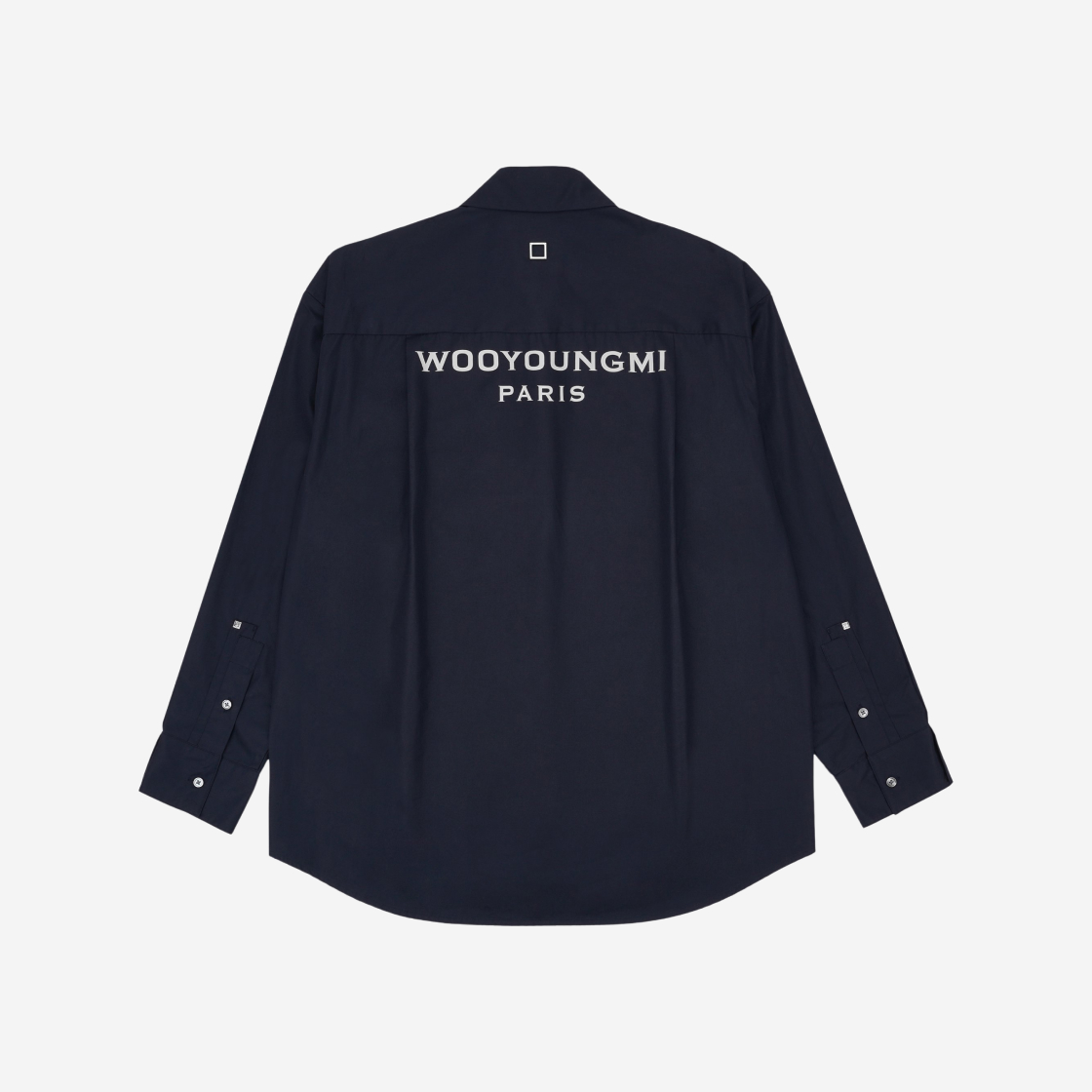 우영미 코튼 백로고 셔츠 네이비 - 23FW | Wooyoungmi | KREAM